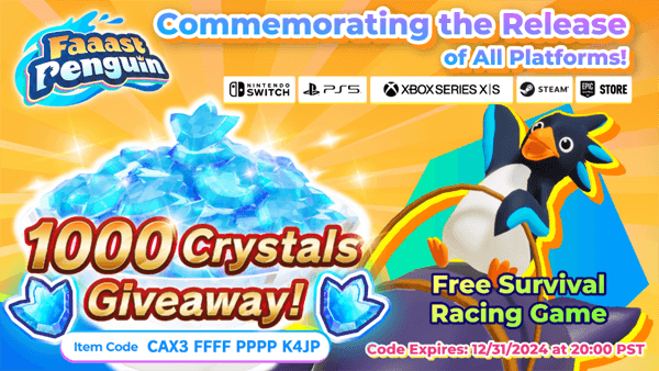 Free To Play Multiplayer Racing Game Faaast Penguin Lands On Xbox Series Xs Xboxone Hqcom 